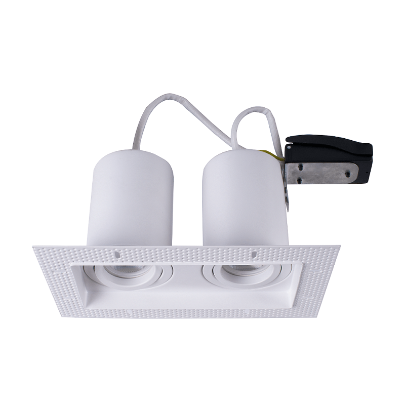 Arc LED Twin Plaster in Fire Rated GU10 LED Downlight (Matt White) | ArcLED