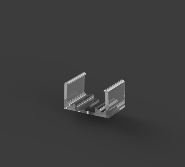 Arc LED Plastic Mounting Clip for Flat Surface Profile (Clear) | ArcLED