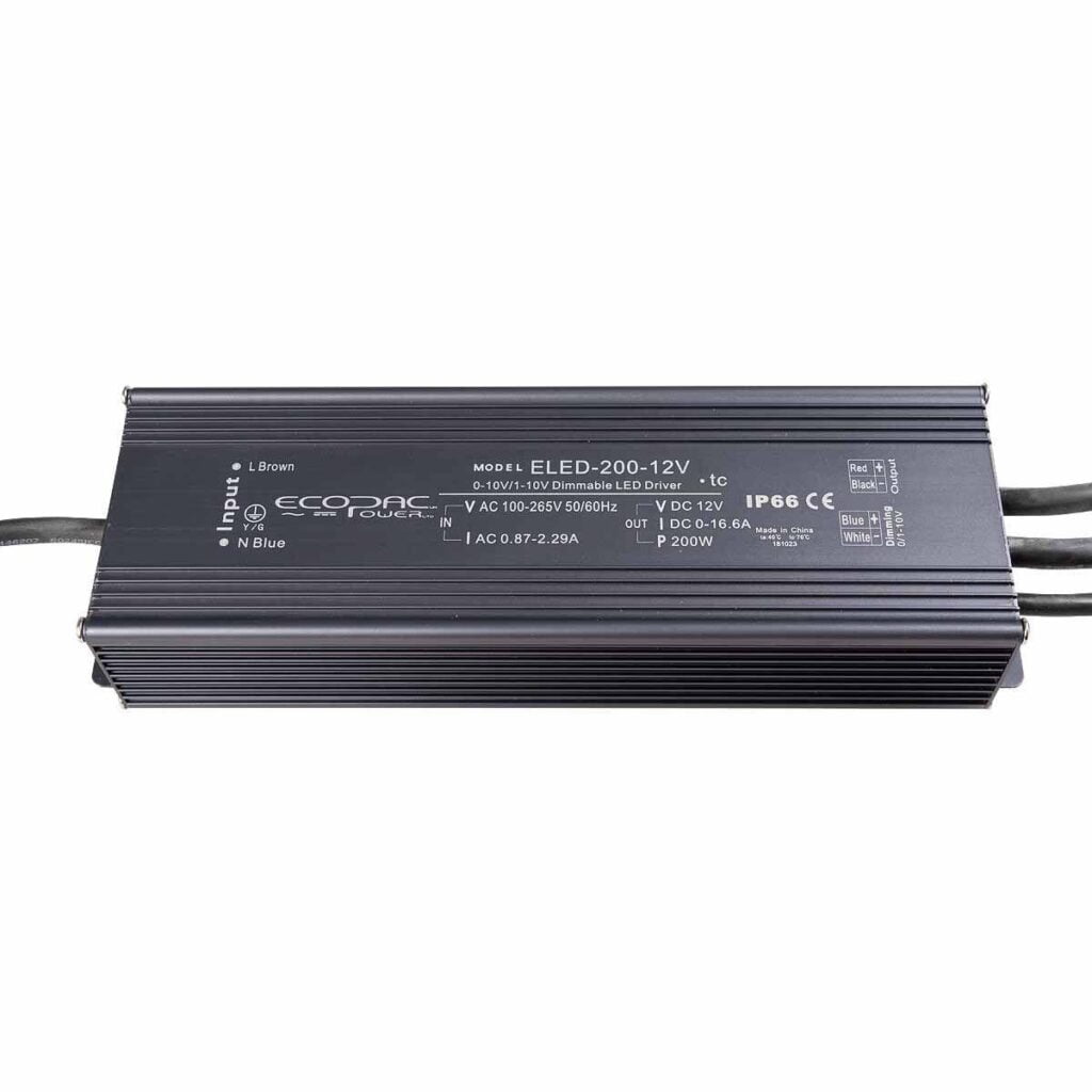 Ecopac 200W 0-10V Dimmable LED Driver | ArcLED