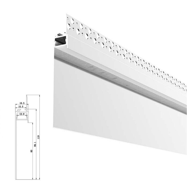 ARC-SGPB Shadow Gap Plaster in LED Profile Including Diffuser (White ...