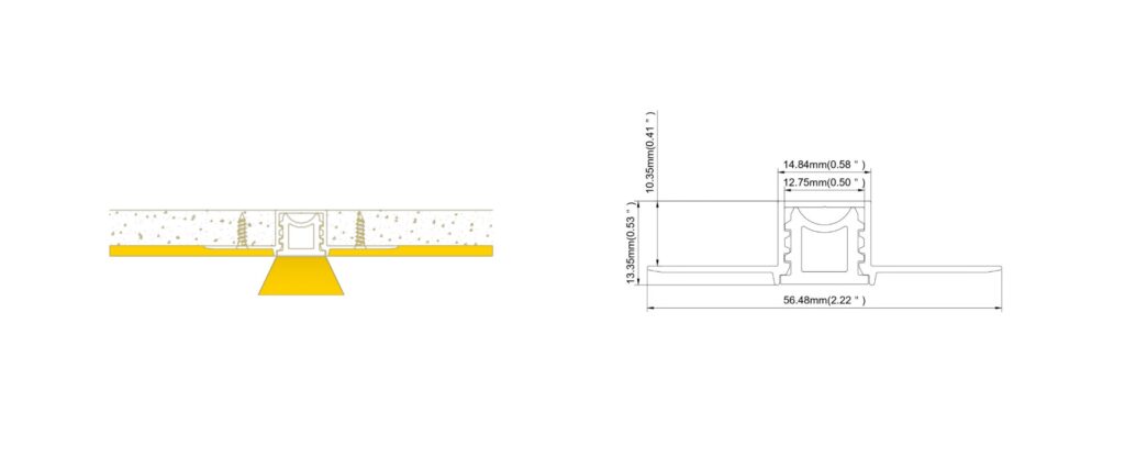 2 Metre Bendable Plaster in Profile Top & Side Bend - 11.2mm Internal ...