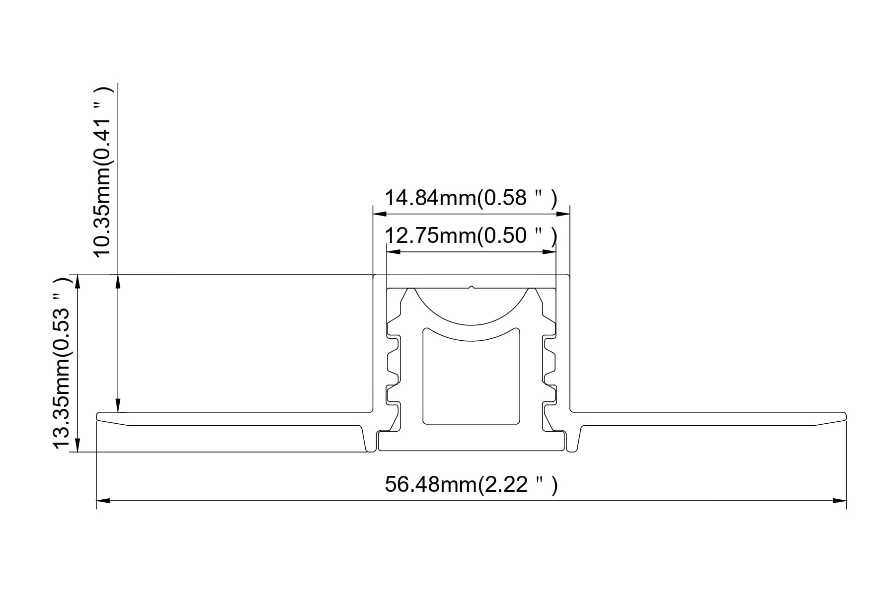 2 Metre Bendable Plaster in Profile Top & Side Bend - 11.2mm Internal ...