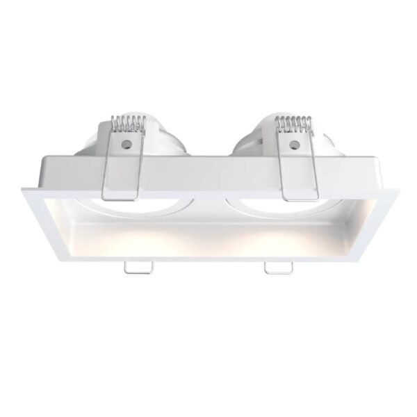 Dual Open Fired Rated IP20 GU10 Downlight (Sand White) | ArcLED