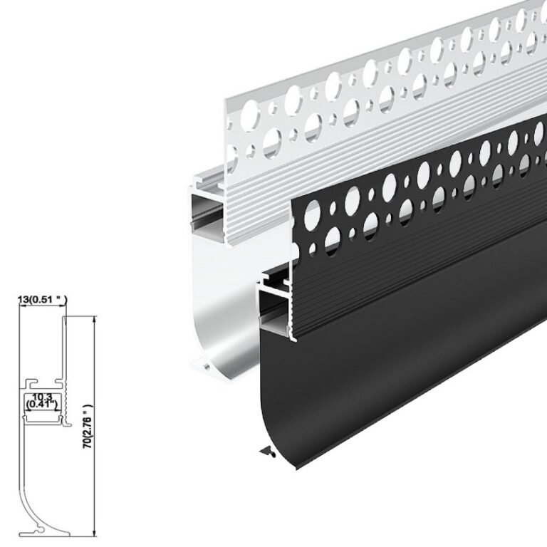 3 Metre Plaster in Skirting Profile - 10.3mm Internal | ArcLED