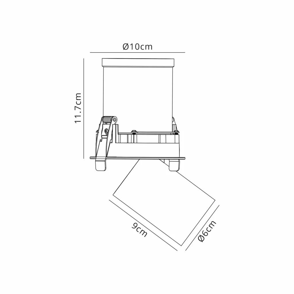 Garda 7W Retractable Recessed Swivel Spotlight | ArcLED